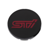 Subaru Wheel Center Cap Black With Red STI Logo - 28821FE141 | Subaru ...