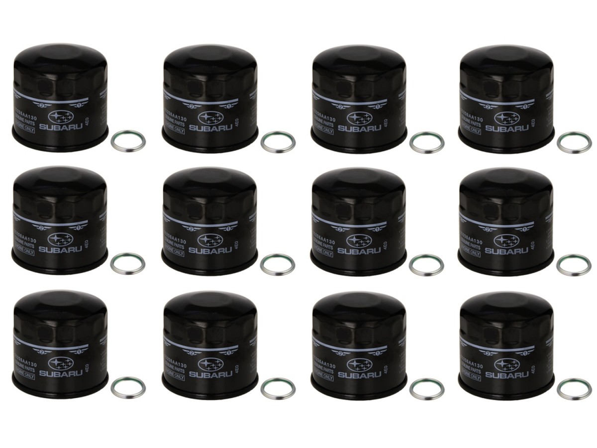 Subaru Oil Filter & Gasket - Case of 12 - 12x-15208AA130-803916010 ...