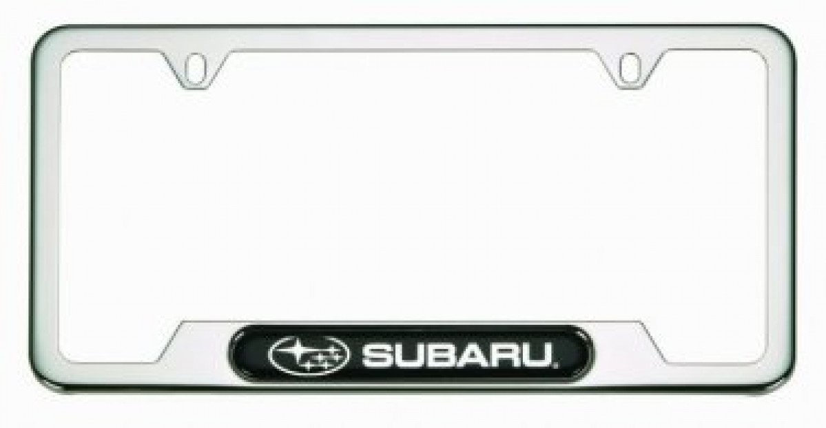 Subaru License Plate Frame - Subaru Logo - Polished - SOA342L127 ...