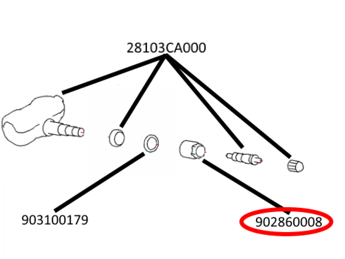 Subaru Wheel - Nut - 902860008 | Subaru Online Parts