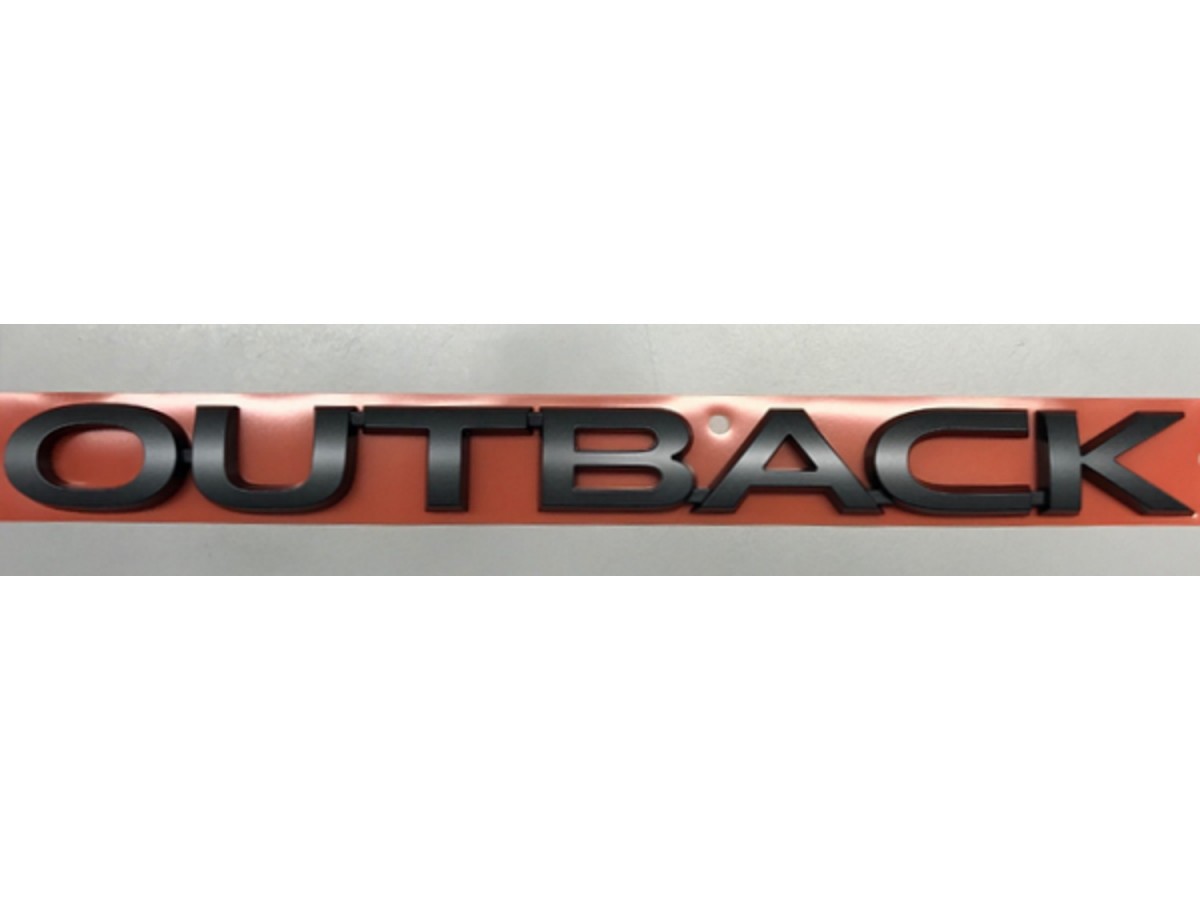 Subaru Emblem Outback Matte Black - 93079AN040 | Subaru Online Parts