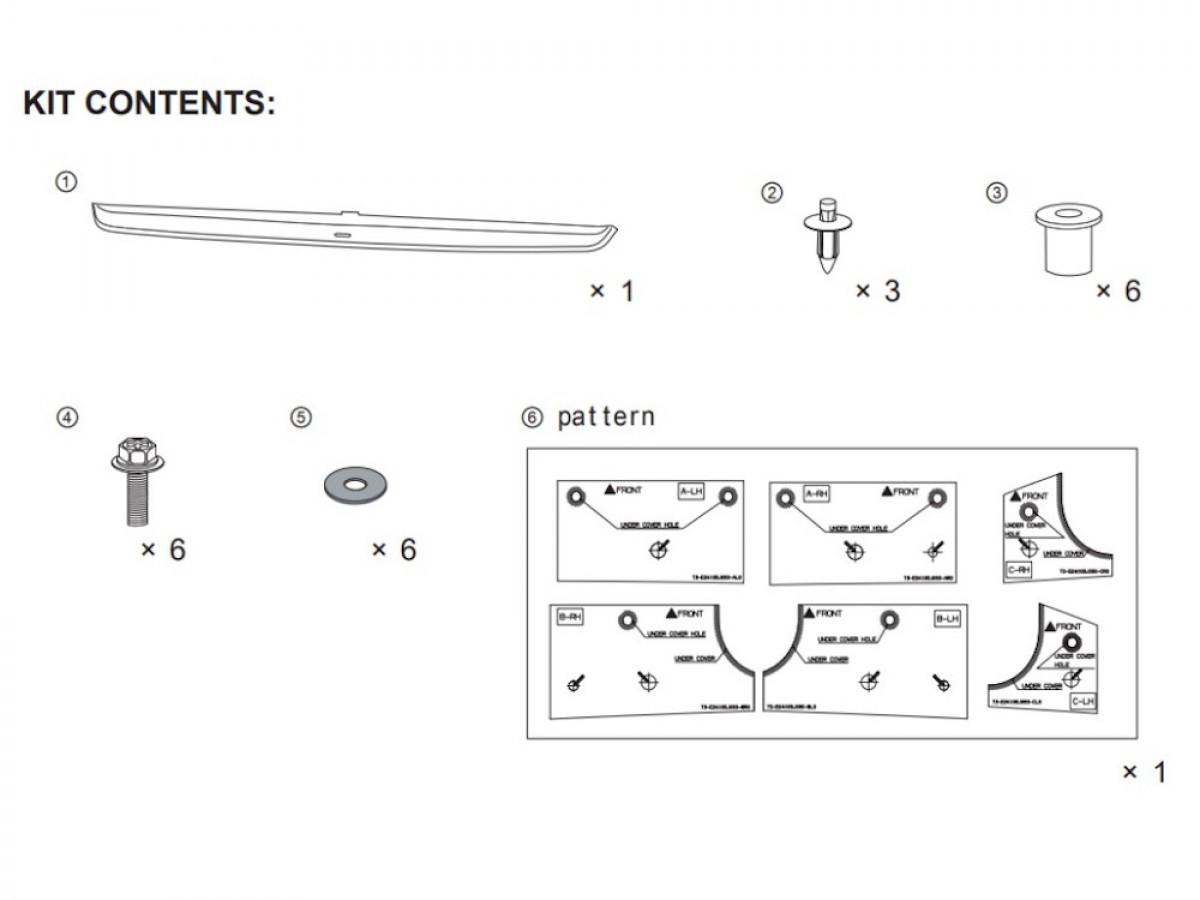 Subaru Front Underspoiler Kit Black With STI Logo - E2410SJ050 | Subaru ...