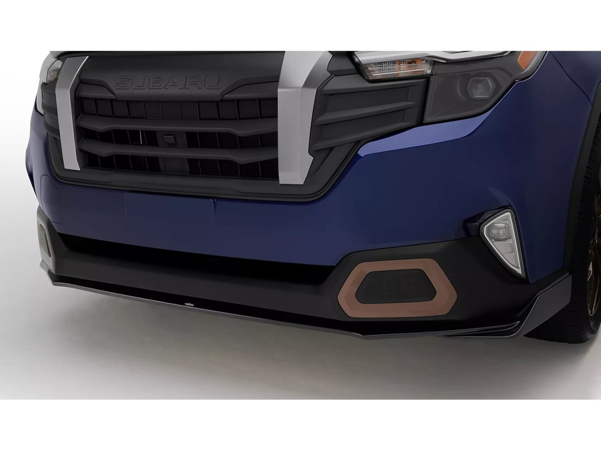 Subaru STI Front Under Spoiler Black With STI Logo - E2410SL000 ...