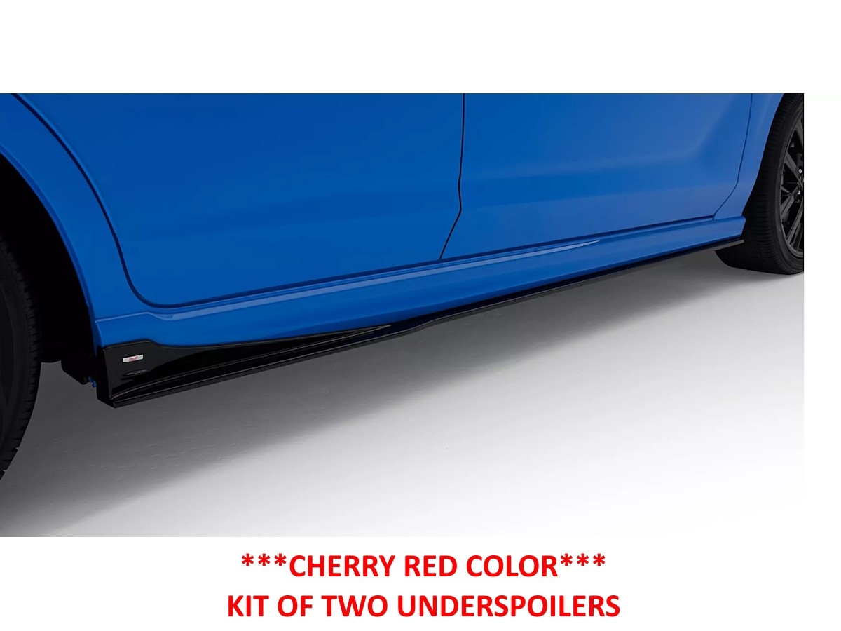 Subaru STI Side Under Spoilers Cherry Red Kit Of Two For RS Left And ...