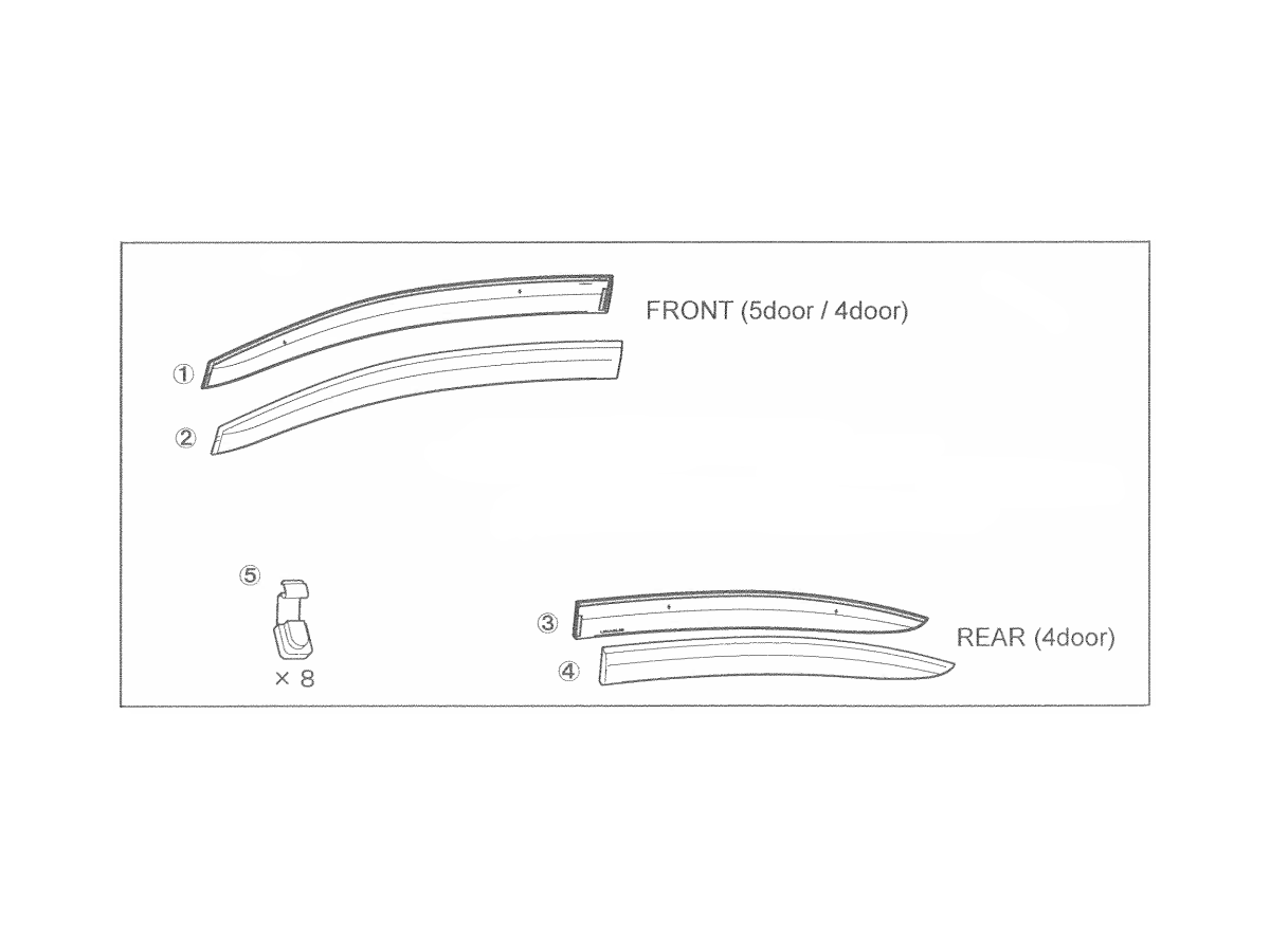 Subaru Side Window Visors - E3610FJ860 | Subaru Online Parts