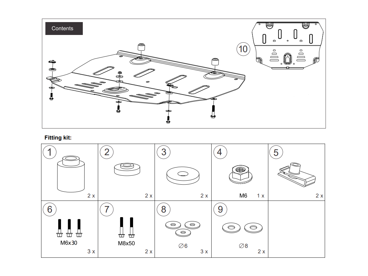 Subaru Aluminum Engine Under Guard - E515SVC000 | Subaru Online Parts
