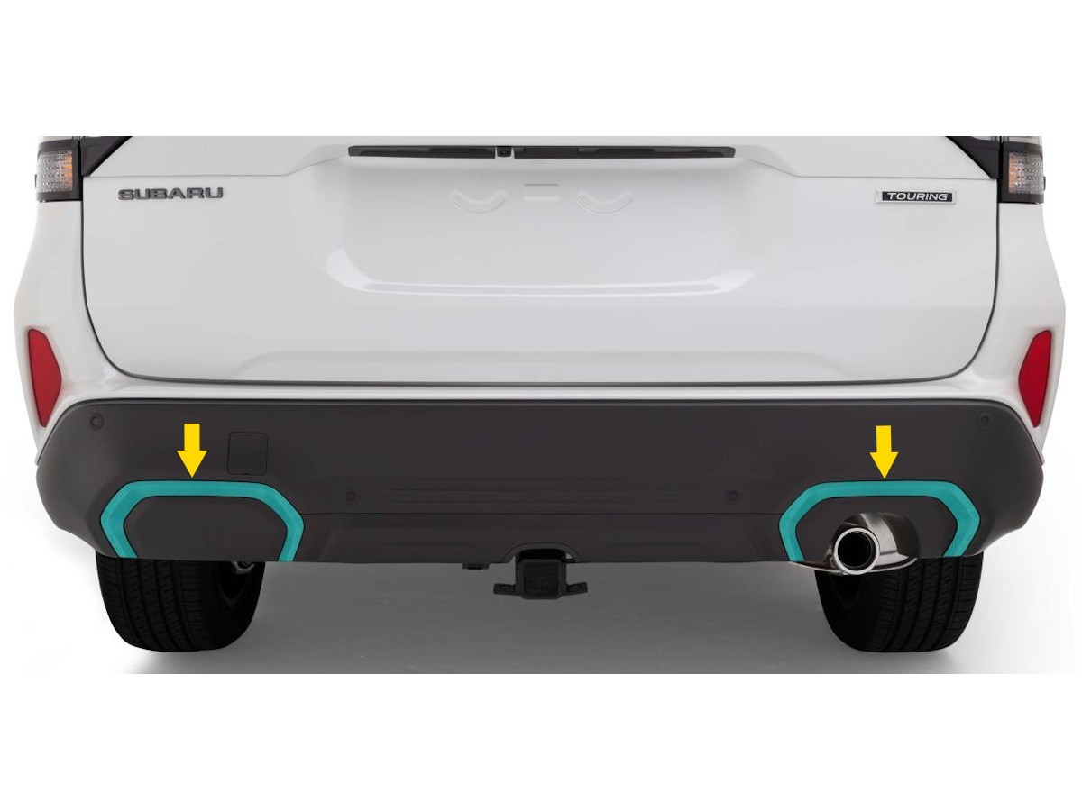 Subaru Rear Bumper Trim Two Piece Kit In Turquoise Blue - E5510SL200 ...