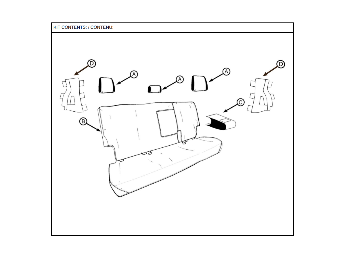 Subaru Second Row Seat Cover - F411SAN060 | Subaru Online Parts