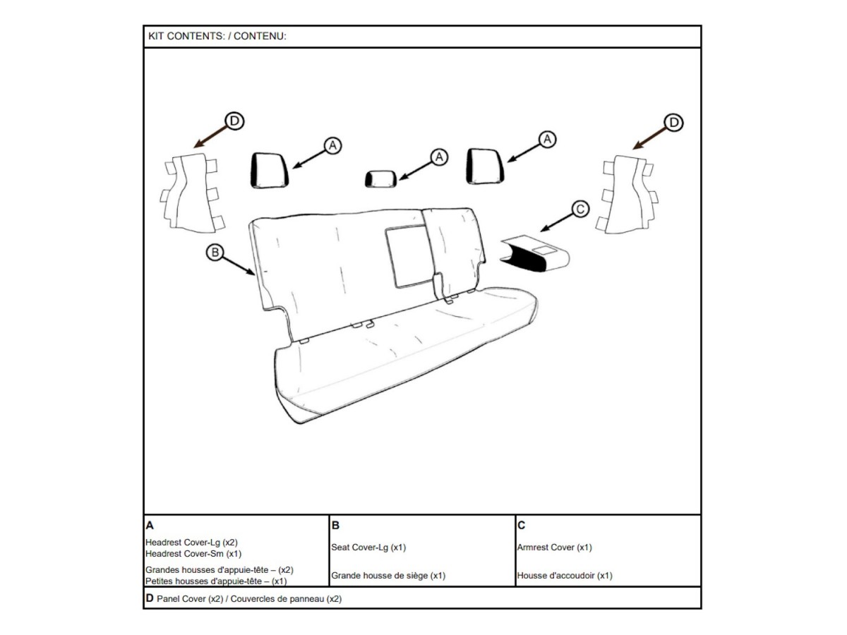 Subaru Rear Seat Cover With Legacy Logo - F411SAN070 | Subaru Online Parts