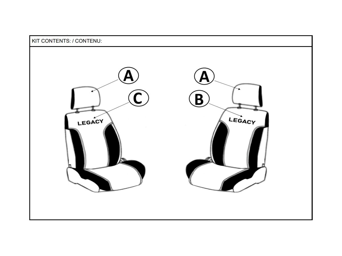 Subaru Front Seat Cover Set For Base Premium And Sport - F411SAN130 ...