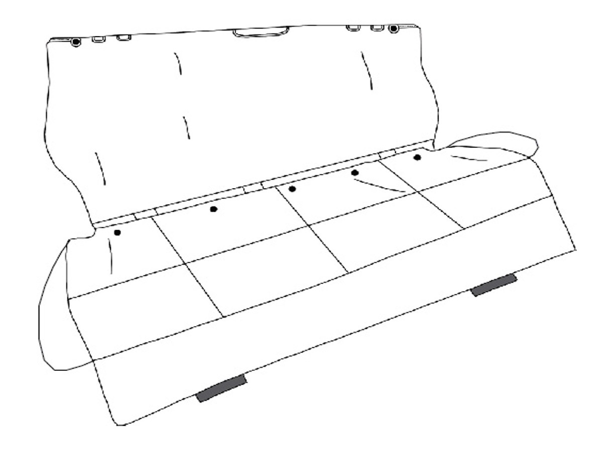 Subaru Pet Friendly Padded Rear Seat Cover / Protector With Forester ...