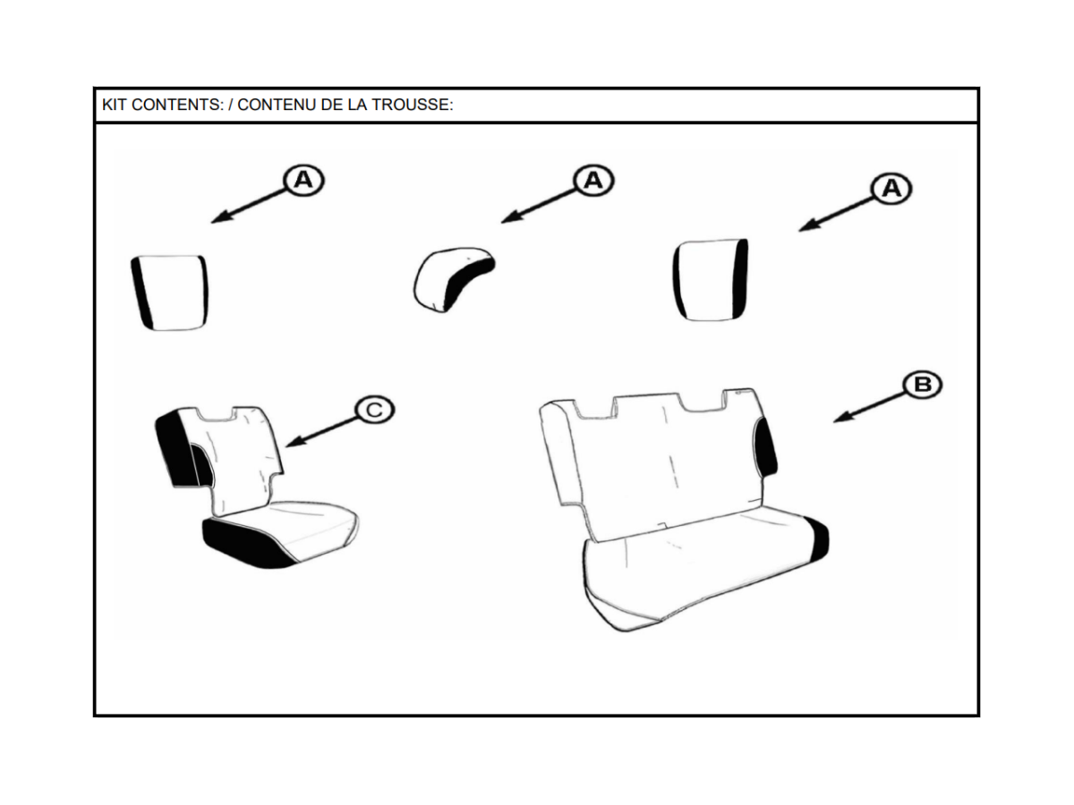 Subaru Seat Cover For Third Row Bench With Ascent Logo - F411SXC021 ...