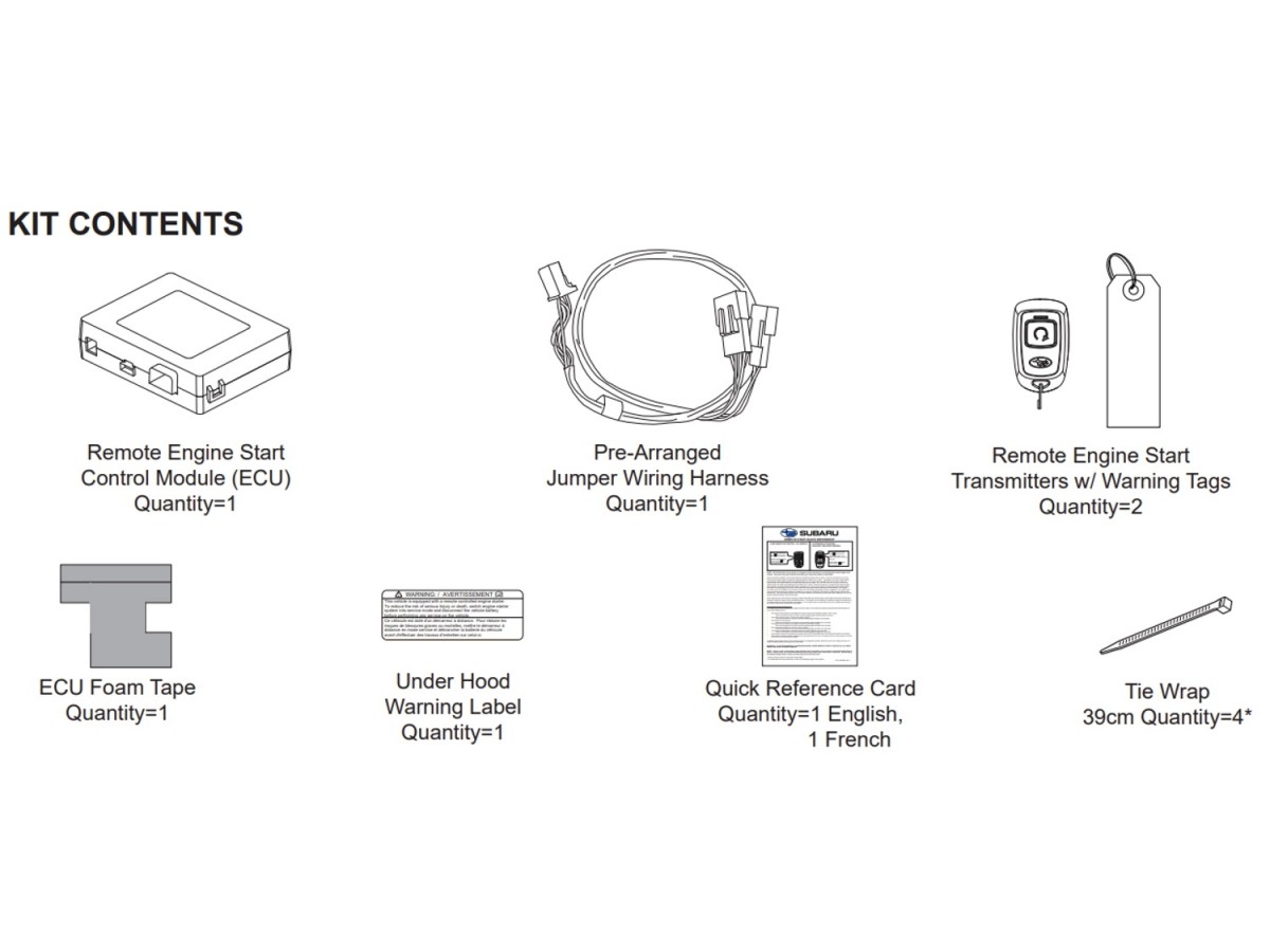 Subaru Remote Engine Starter Push Start - H101SSJ000 | Subaru Online Parts