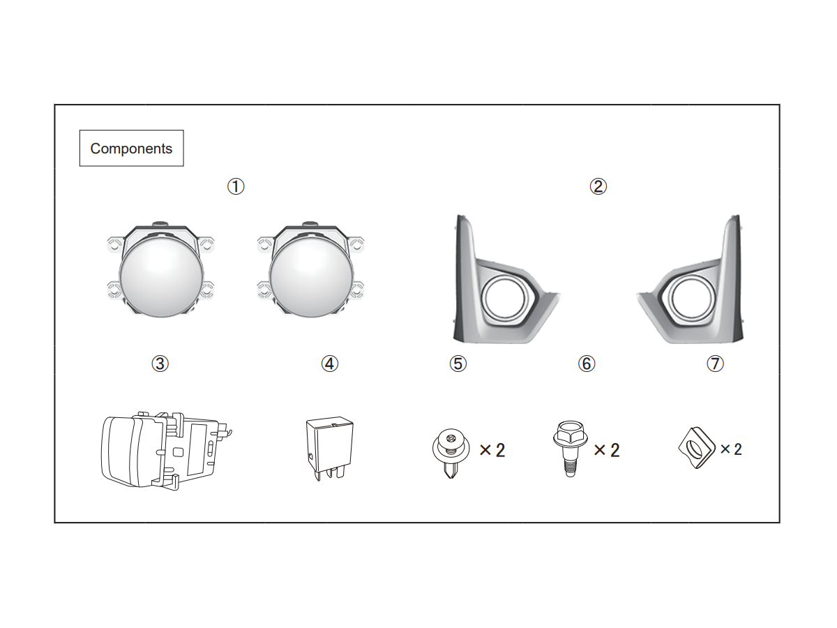 Subaru Fog Lamps - Base Model - H4510FL100 | Subaru Online Parts