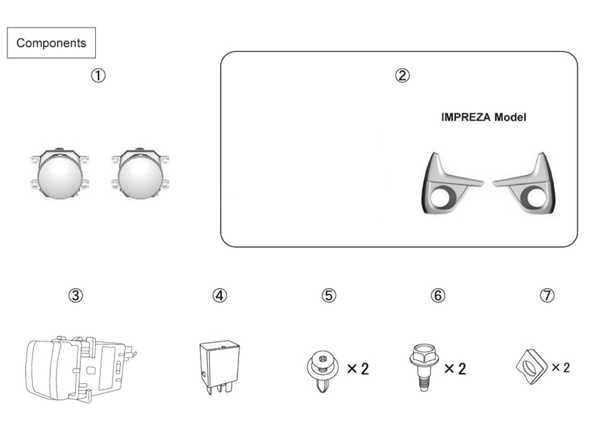 Subaru Fog Lights Kit Of Two - H4510FN000 | Subaru Online Parts