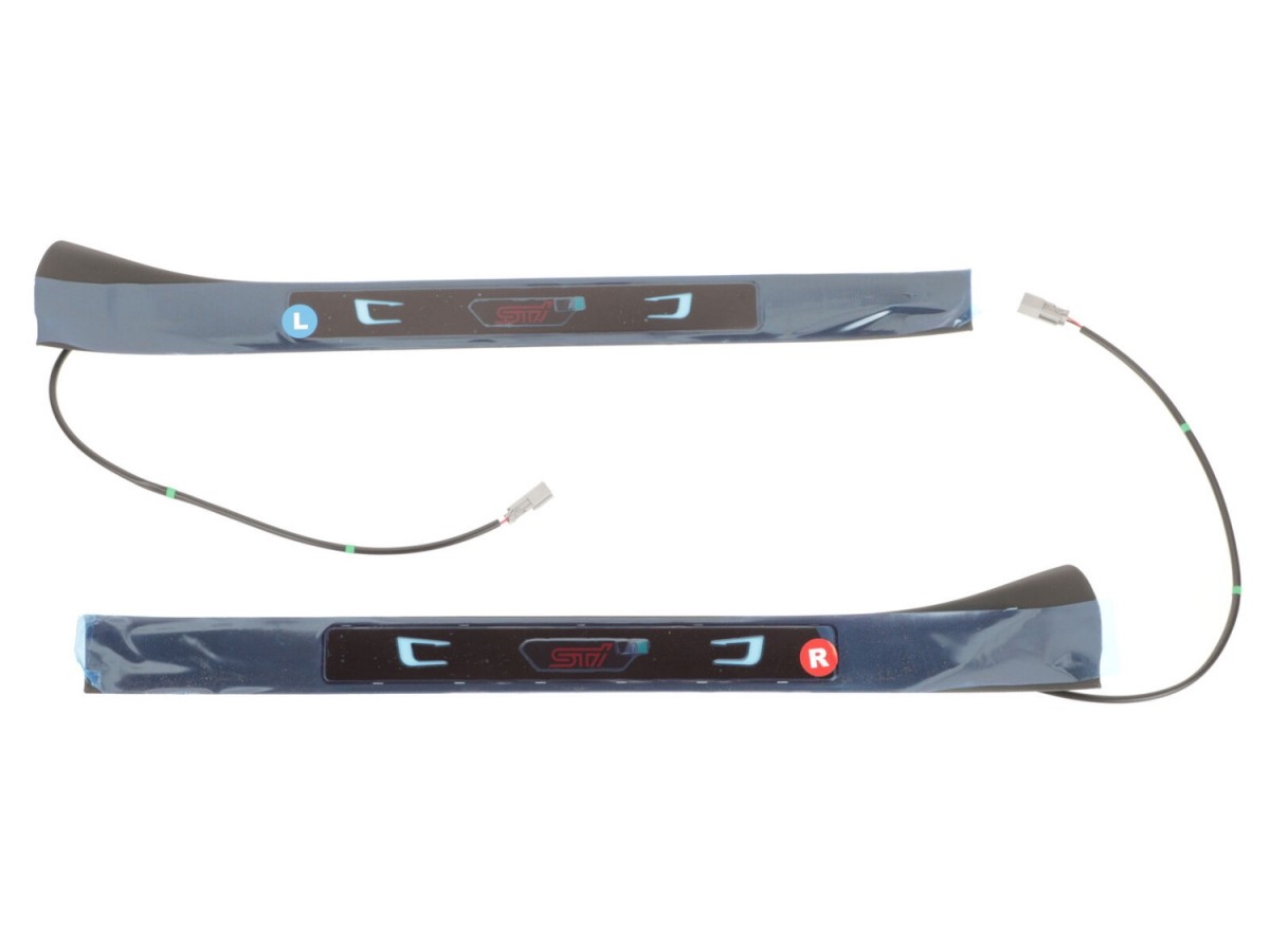 Subaru Illuminated Side Sill Plates Set Of Two For Front Doors With Red ...