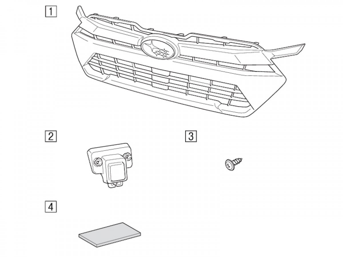 Subaru Black Accessory Grille - J1010FN500 | Subaru Online Parts