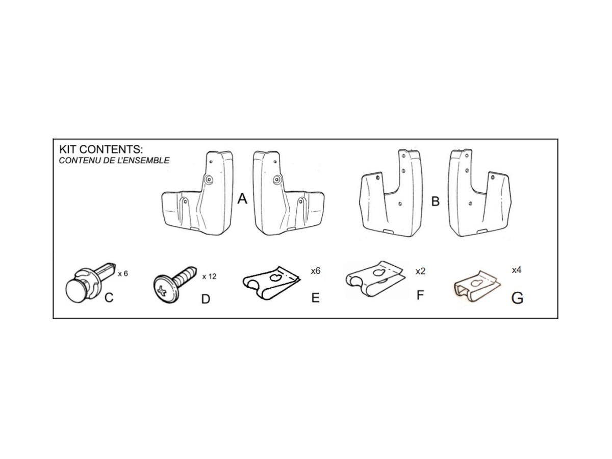 Subaru Splash Guard Kit - J101SAL350 | Subaru Online Parts
