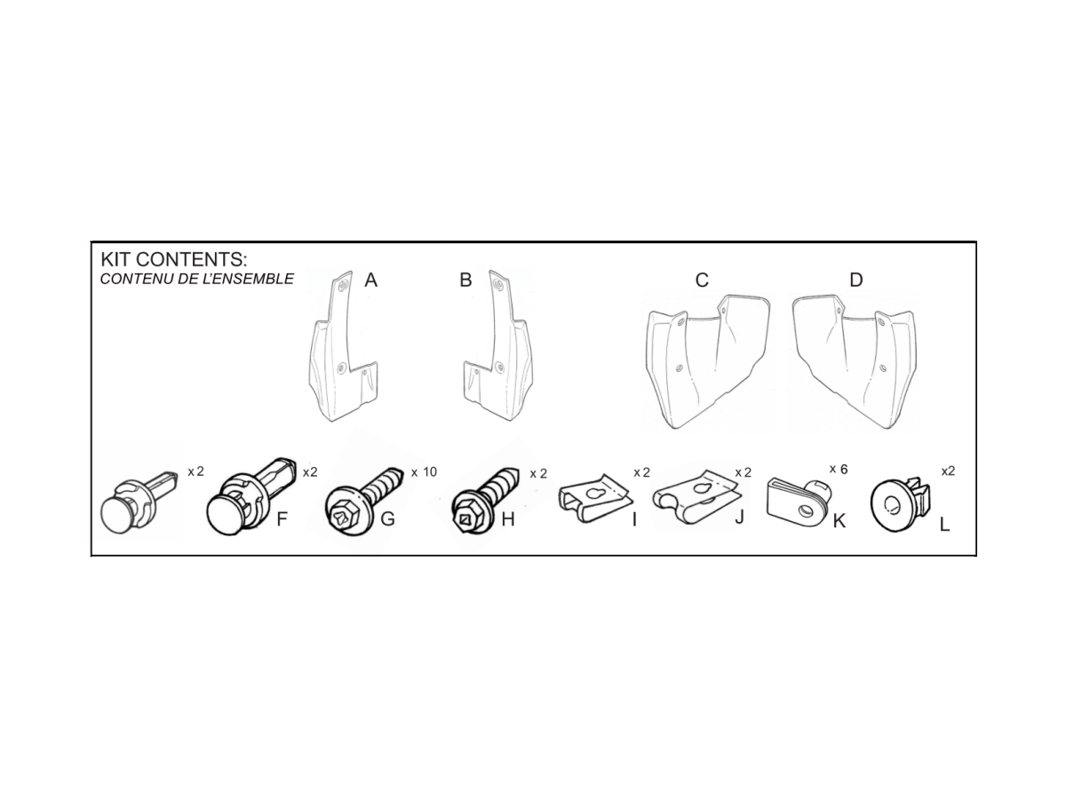 Subaru Splash Guards Wilderness Edition - J101SAN150 | Subaru Online Parts