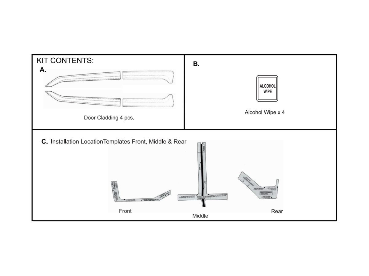 Subaru Door Cladding Black - J101SAN901 | Subaru Online Parts