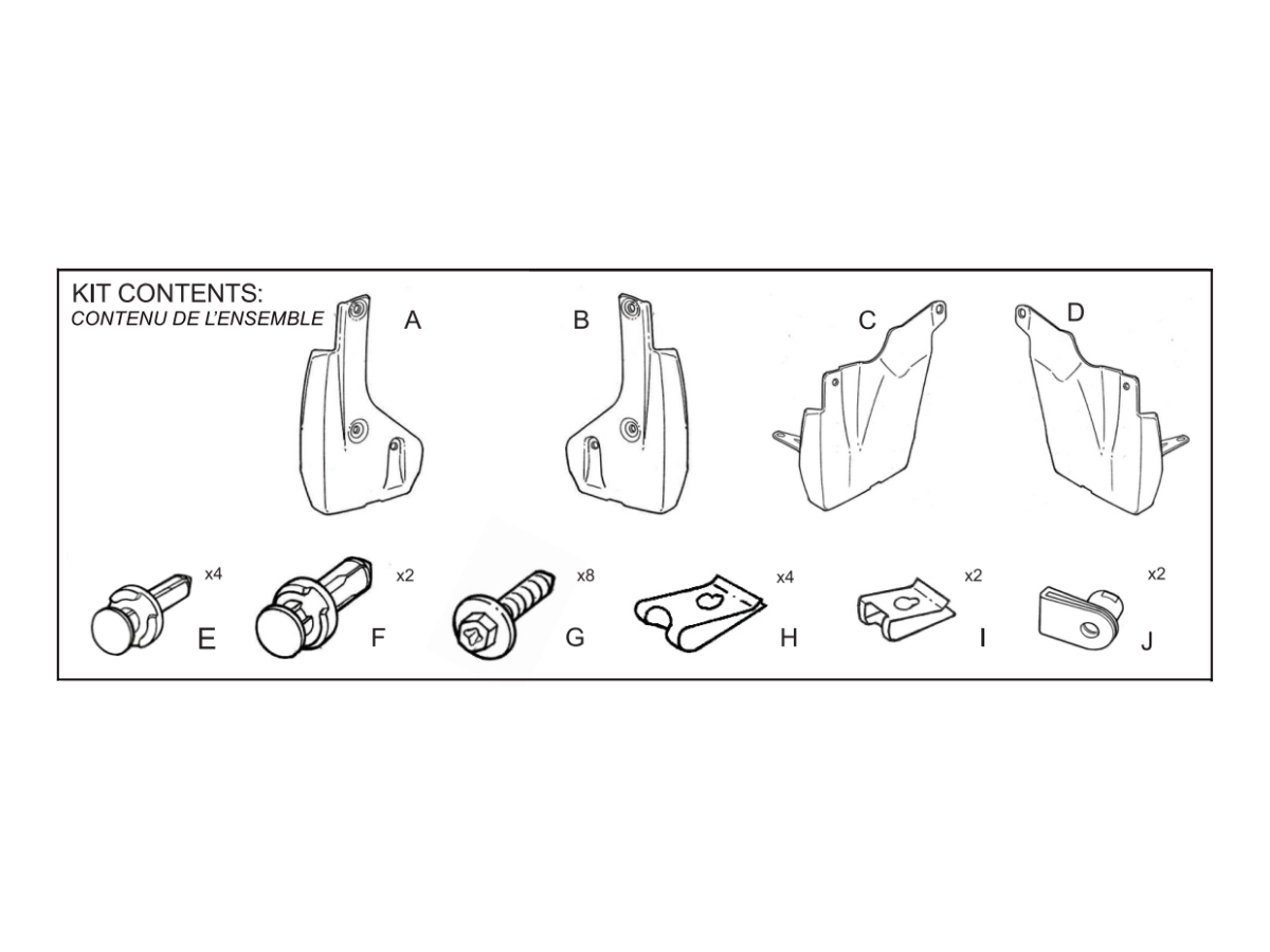 Subaru Splash Guard Kit - J101SSJ000 | Subaru Online Parts