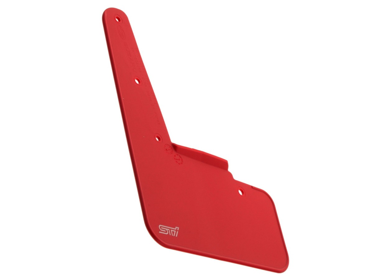 Subaru Mud Flaps Cherry Red With STI Logo Kit Of Four For Front And ...