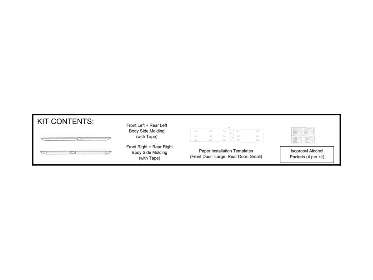 Subaru Body Side Molding Kit - Primed - J101SXC200NN | Subaru Online Parts