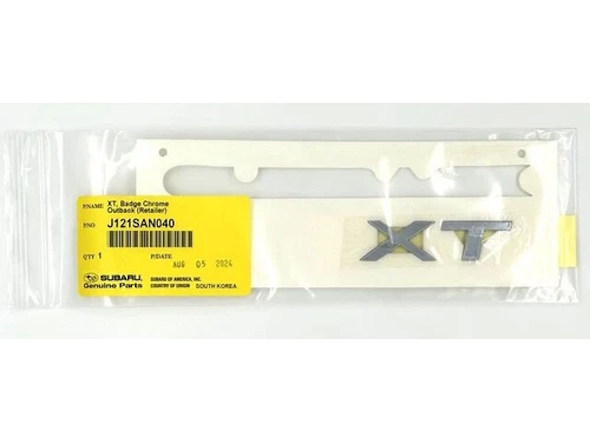 Subaru Emblem XT Chrome - J121SAN040 | Subaru Online Parts