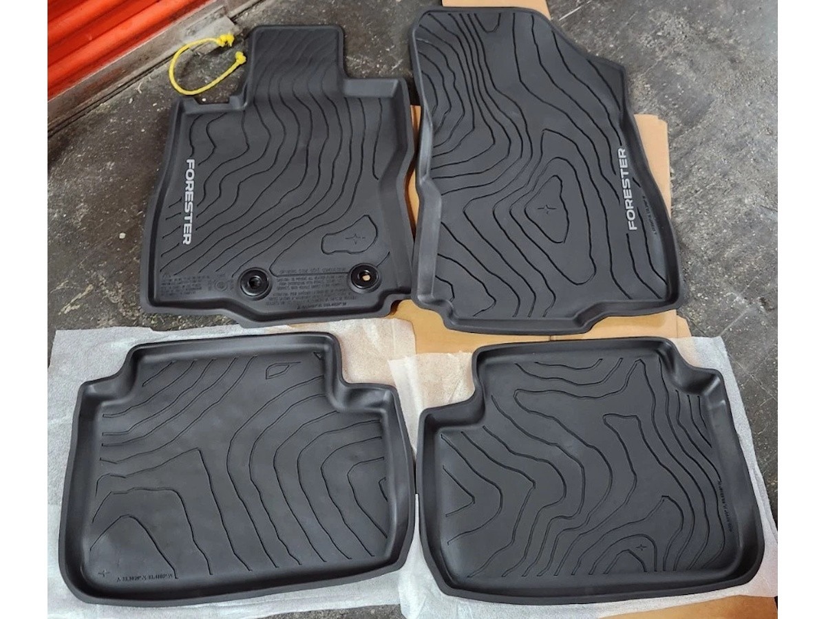 Subaru All Weather High Wall Floor Liners With Forester Logo For Front ...