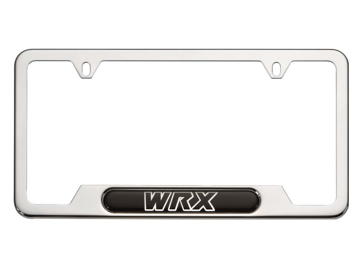 Subaru License Plate Frame WRX Polished - SOA342L122 | Subaru Online Parts