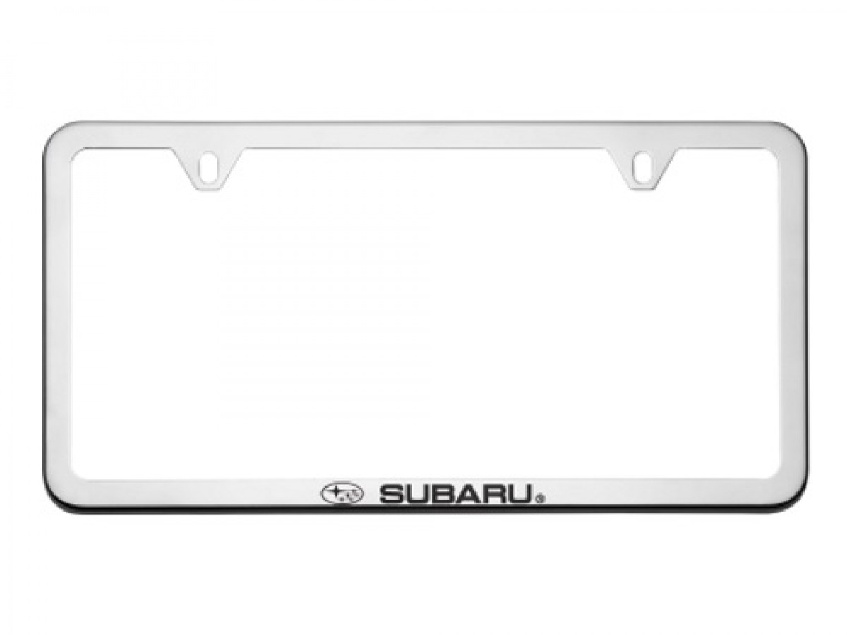 Subaru License Plate Frame - Subaru Logo Chrome - SOA342L152 | Subaru ...