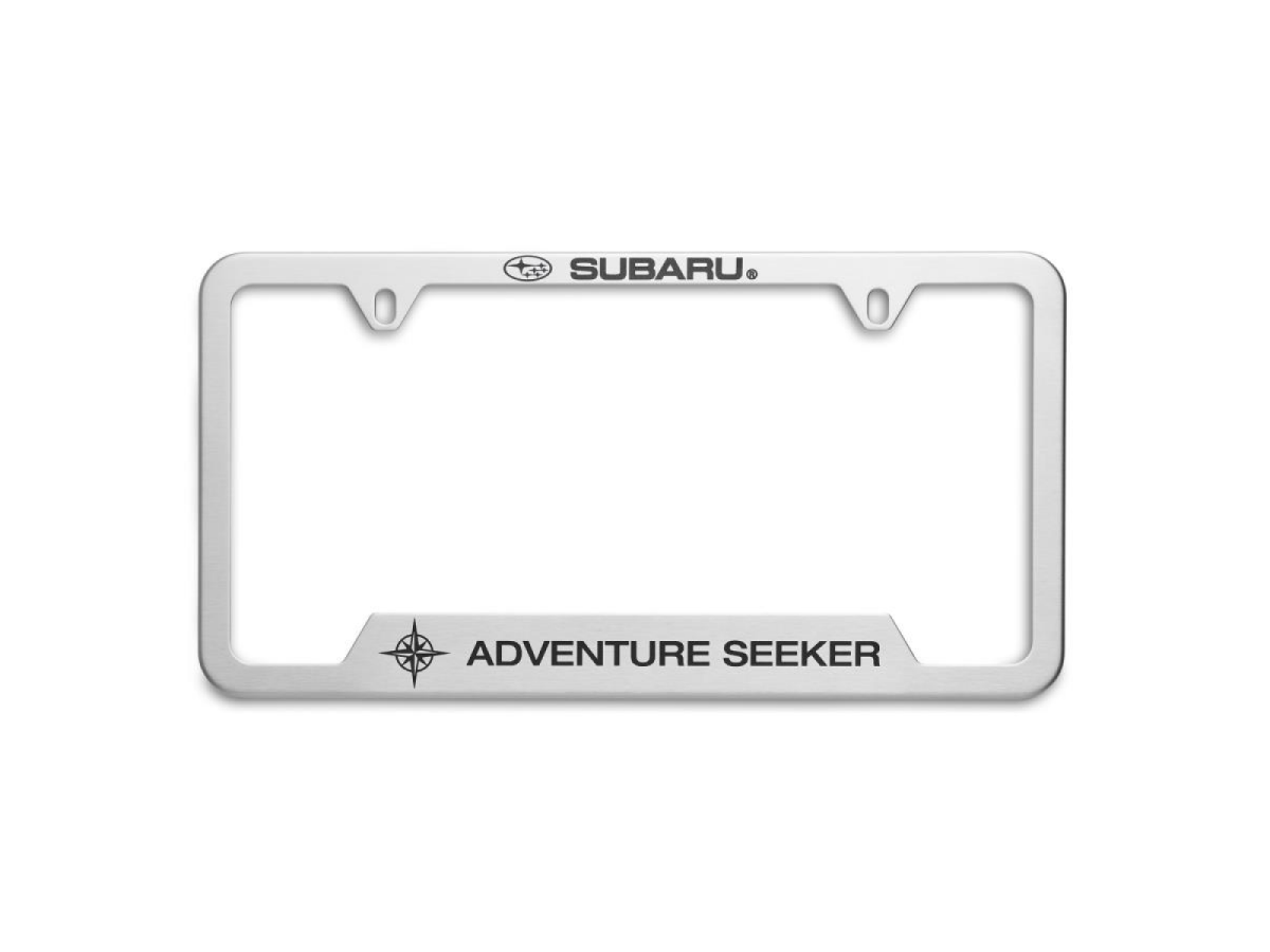 Subaru License Plate Frame Adventure Seeker Polished - SOA342L164 ...