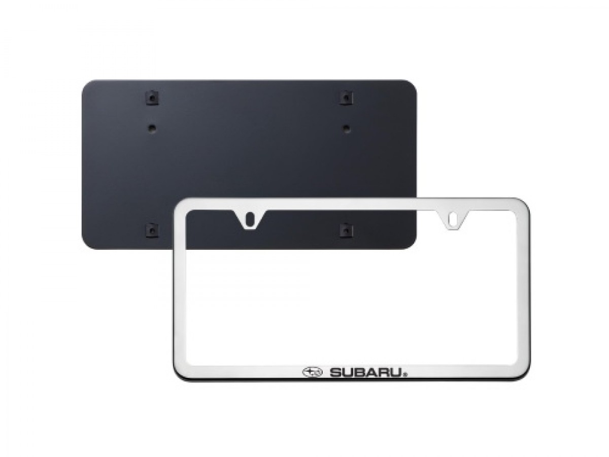Subaru License Plate Frame W/ Front Bracket - Stainless Steel ...