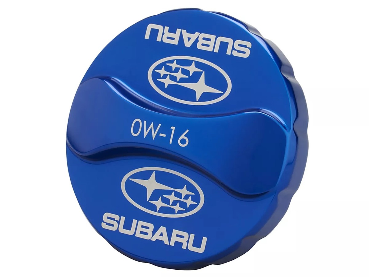 Subaru Oil Cap Blue With Subaru Star Cluster Logo 0W-16 - SOA3881330 | Subaru Online Parts